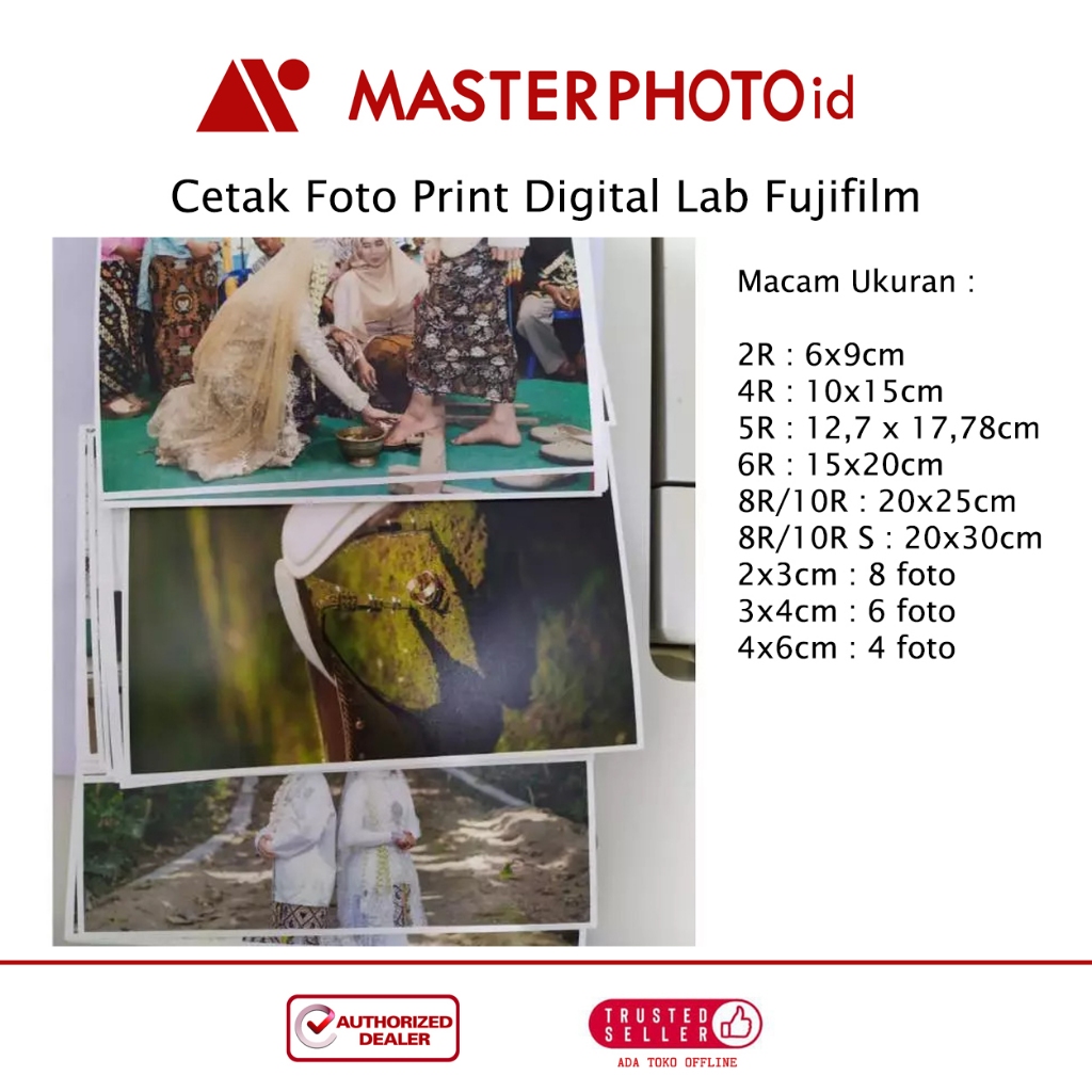 Jual Jasa Cetak Foto Print Digital Lab Fujifilm 4R 6R 8R 10R Pas Foto ...
