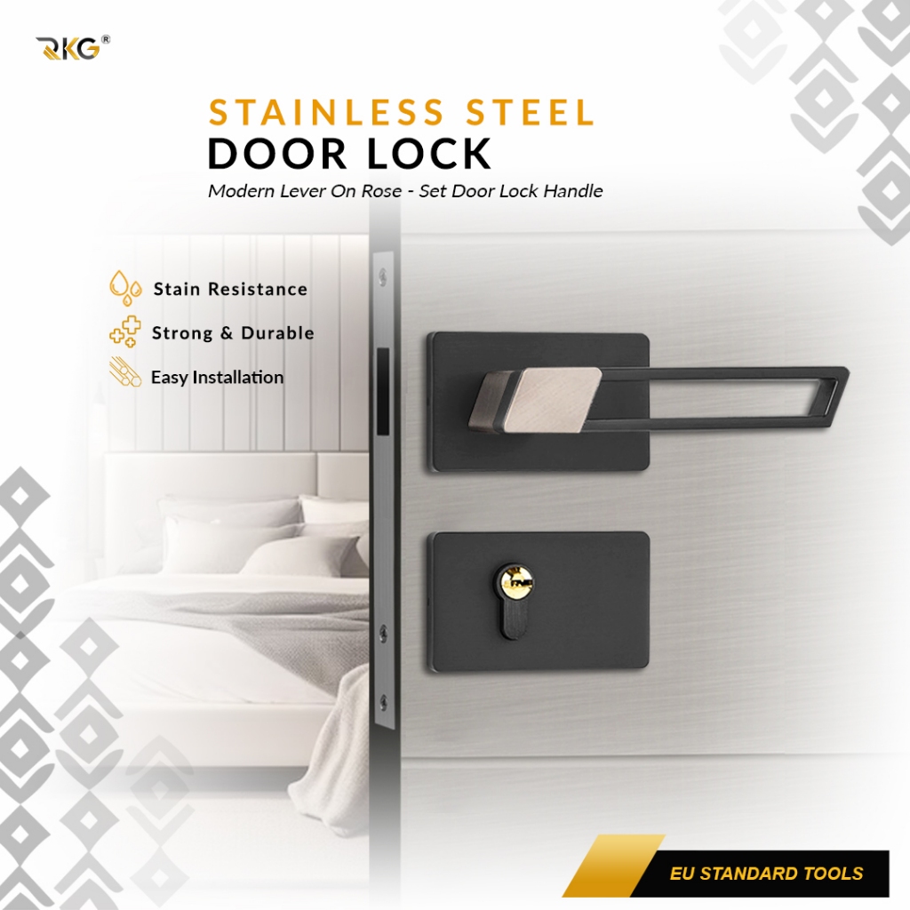 Jual RKG Kunci Pintu Pisah Panel Kayu SIlent Magnetic Suction Door Lock ...