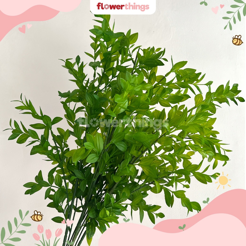 Jual RUSCUS LEAVES - DAUN ARTIFICIAL / PALSU / BUATAN BAHAN PLASTIK ...