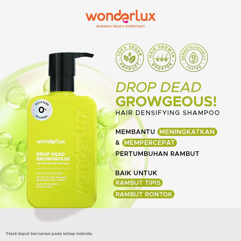 Jual Wonderlux Drop Dead Growgeous! Densifying Hair Growth Shampoo ...