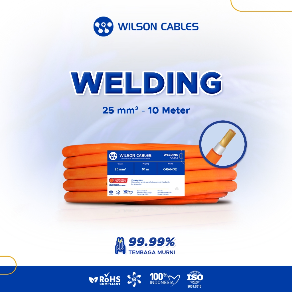 Jual WILSON CABLES - Kabel Las 25 mm² 10 Meter Kabel Welding | Shopee ...
