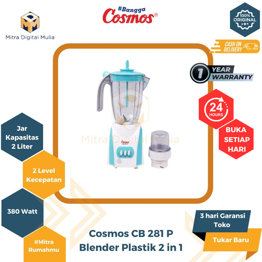 Jual Cosmos CB 281 P Blender Plastik 2 Liter | Shopee Indonesia