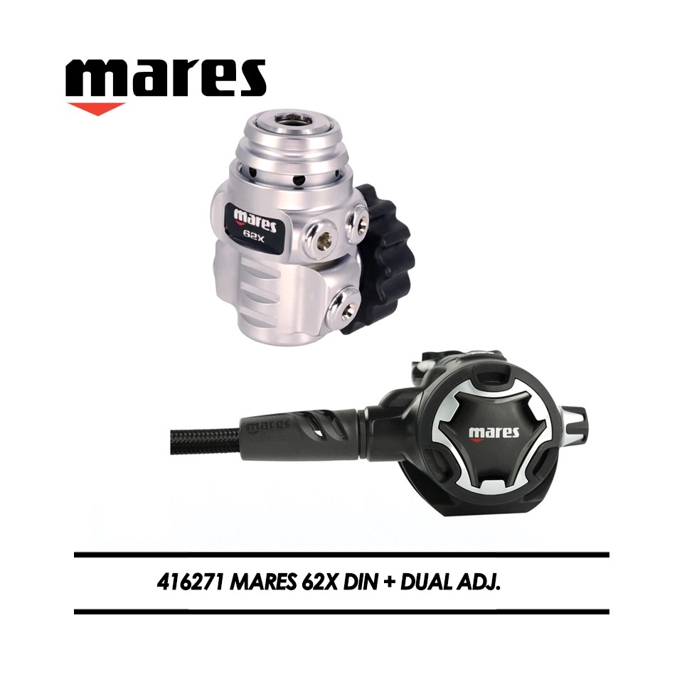 Jual 416271 Regulator Mares 62X Din Dual Adj Scuba Diving 1st Stage ...