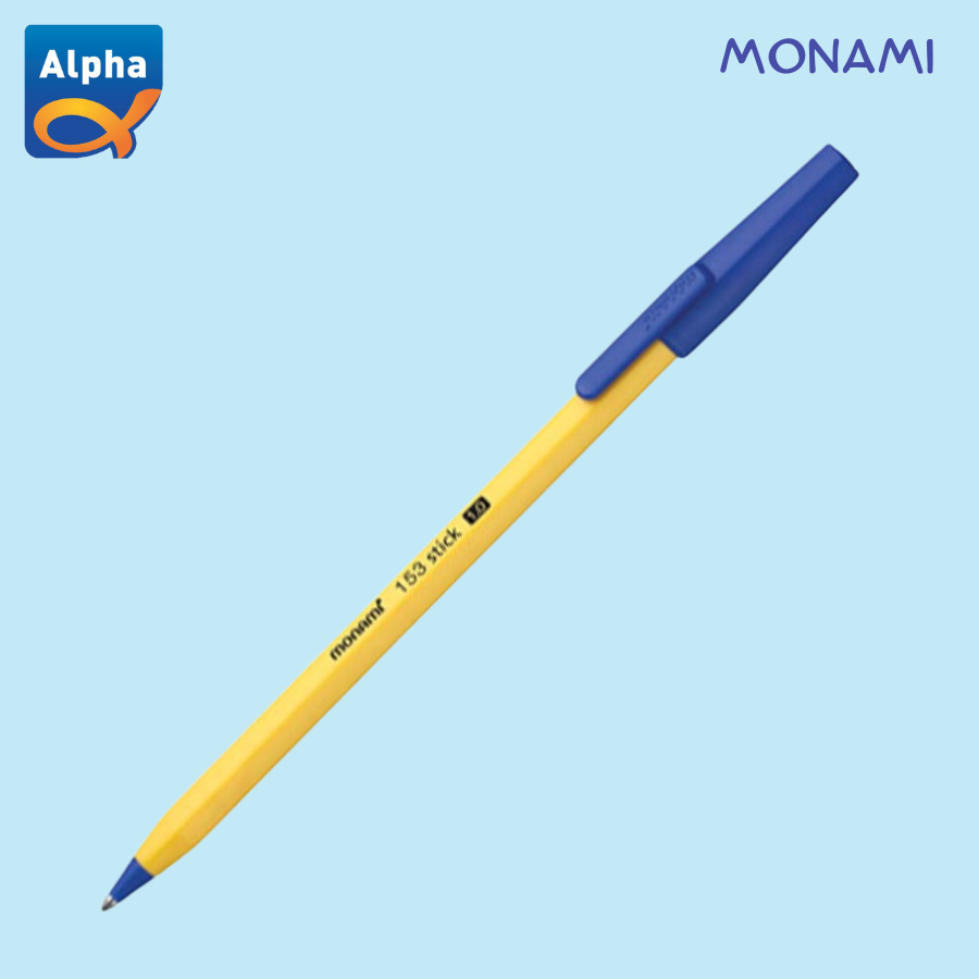 Jual [Monami] 153 Stick Ballpoint Pen 1.0 mm / Oil-Based Pen / Pulpen ...