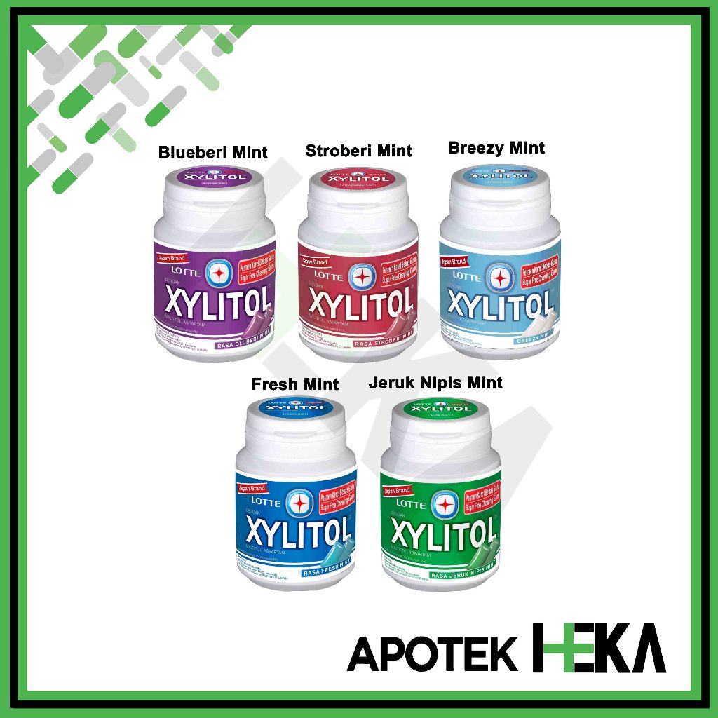 Jual Xylitol Lotte Botol 55.1 gr Sugar Free Chewing Gum - Permen Karet ...
