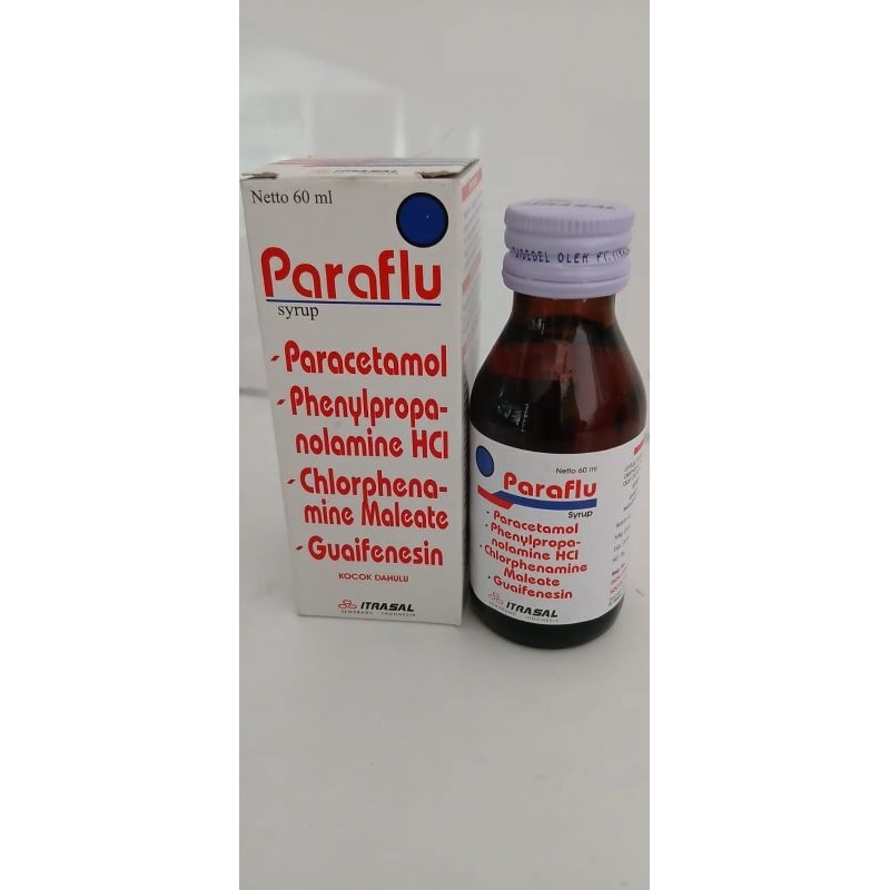 Jual PARAFLU SIRUP 60ML- MERINGANKAN GEJALA FLU , DEMAM, SAKIT KEPALA ...