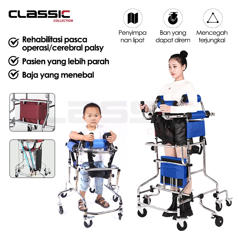 Jual Rem Berjalan Manula Difabel/Rollator walker/Dewasa walker yang ...