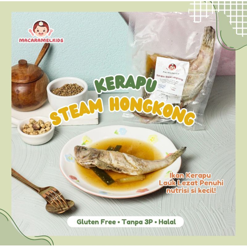 Jual Macaramel Kids Olahan Ikan Kerapu Steam MPASI No MSG | Shopee ...