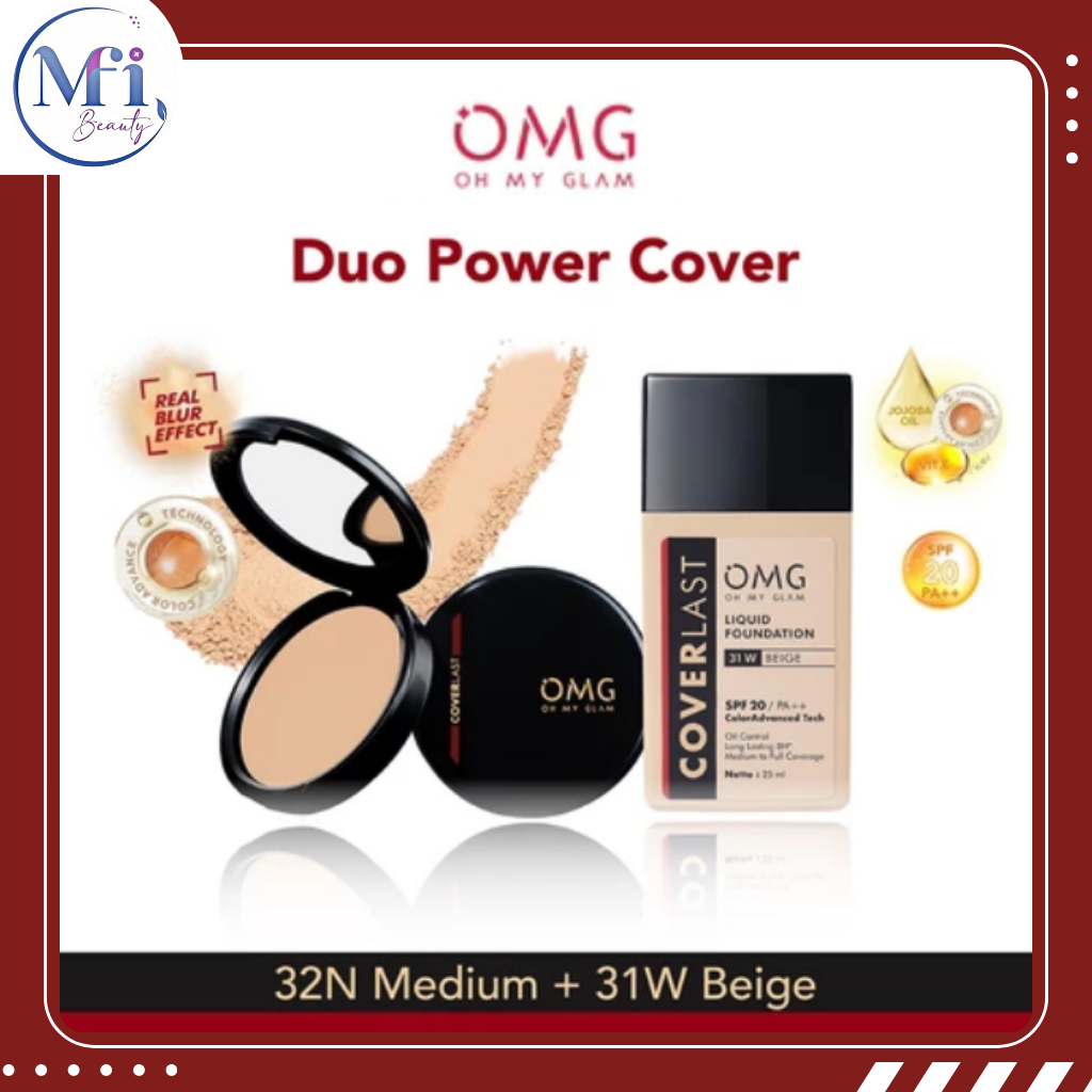 Jual MFI - PAKET OMG TWO WAY CAKE & OMG LIQUID FOUNDATION (BEDAK ...