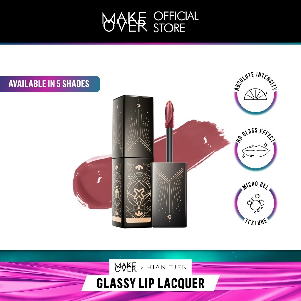 Jual Make Over X Hian Tjen Empress Glassy Lip Lacquer 4.5gr | Shopee Indonesia