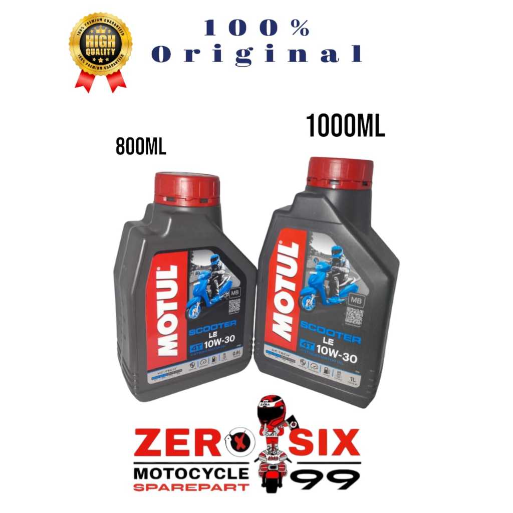 Jual Oli Mesin 100% Original MOTUL SCOOTER LE 4T HC-TECH SAE [ 10W-30 ...