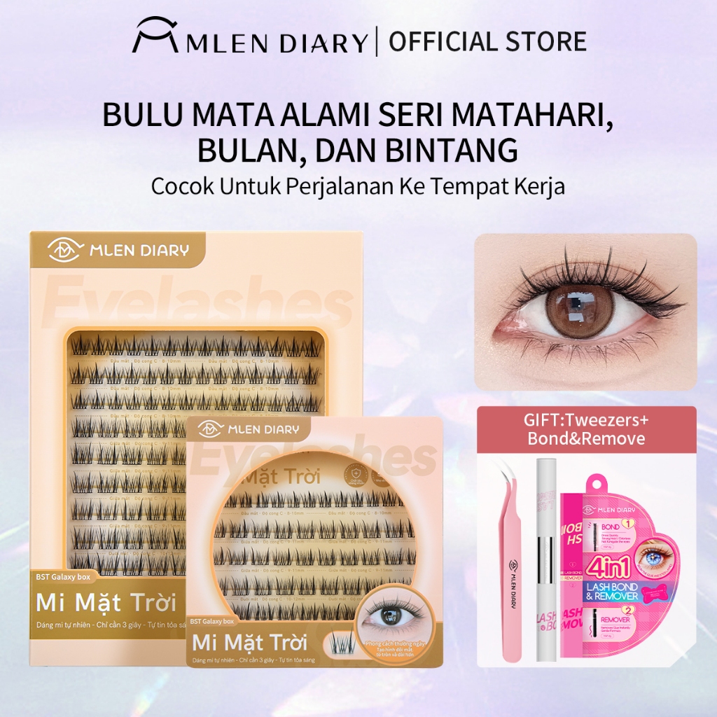 Jual MLEN DIARY Sun Seri Bulu Mata Palsu Individu yang Dapat Digunakan ...