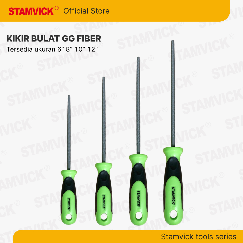 Jual Kikir Besi Bulat Gagang Fiber Stamvick Ukuran 6inch 8inch 10inch ...