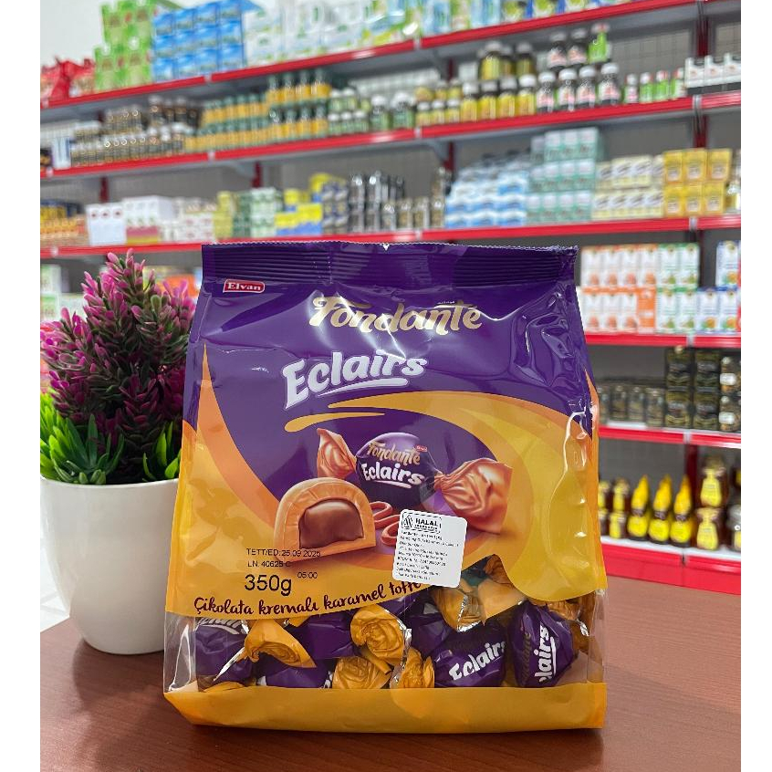 Jual Elvan Fondante Eclairs Caramel Toffee With Chocolate Sauce Filling | Shopee Indonesia