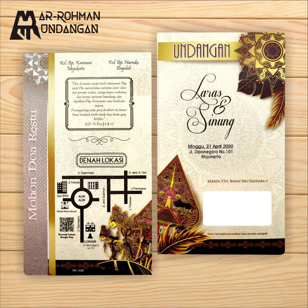 Jual Undangan Pernikahan / Khitan Model Gunungan Wayang | Shopee Indonesia