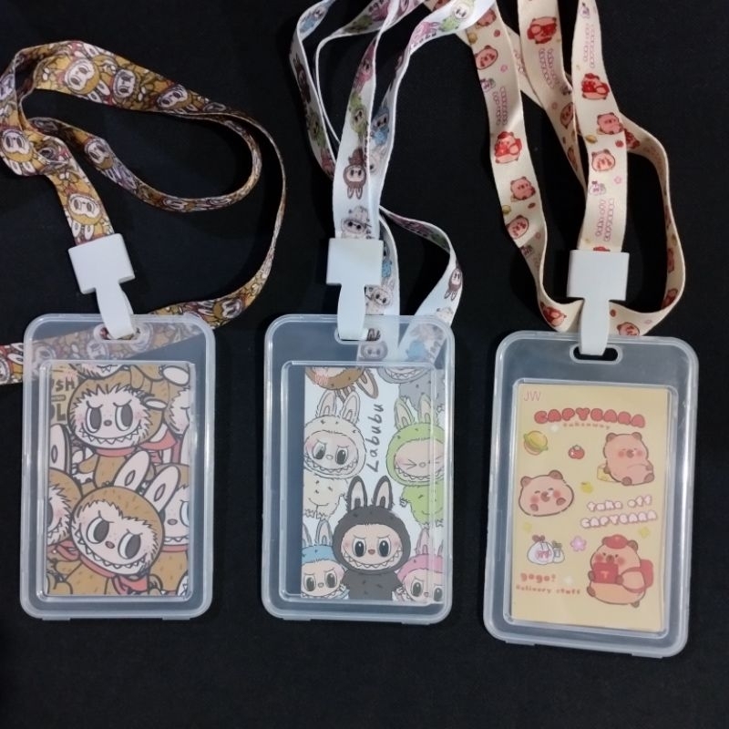 Jual lanyard id card labubu, capybara | Shopee Indonesia