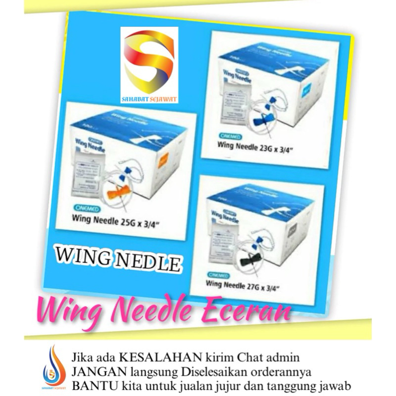 Jual WING NEDLE ONEMED / Wing Needle Onemed / Wing Infusion 23G / 25G / 27G murah. | Shopee ...