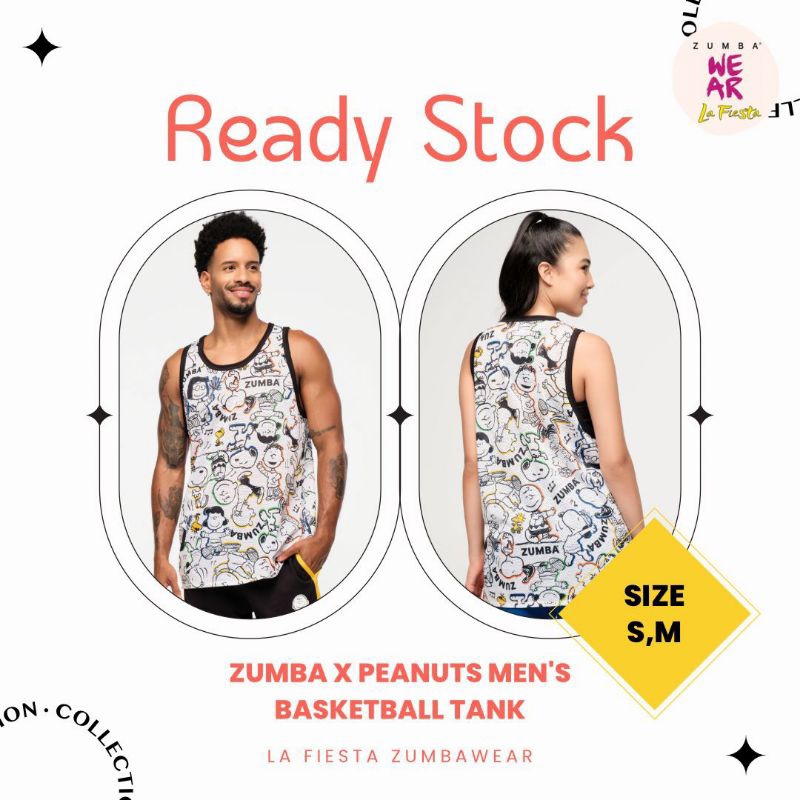 Jual Zumba X Peanuts basketball tank | Shopee Indonesia