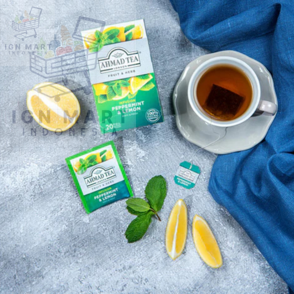 Jual Tea / Teh Ahmad Tea Peppermint and Lemon Infusion - Caffeine Free ...