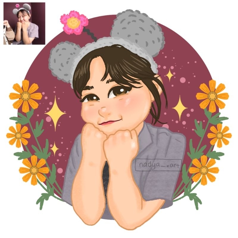 Jual Commission Art//Jasa membuat foto jadi gambar kartun ilustrasi ...
