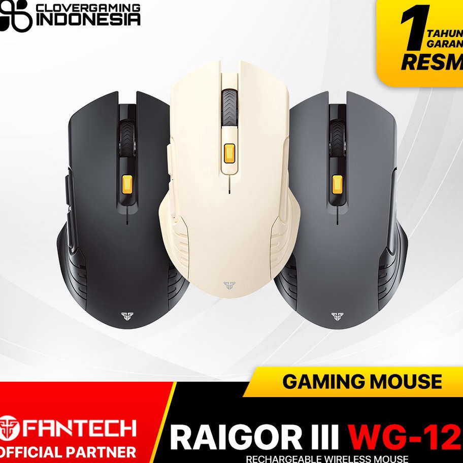 Jual Fantech WG12R RAOR Gen III Rechargeae Wireless Gaming Mouse WG12 R WG12R | Shopee Indonesia
