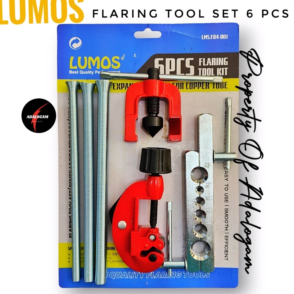 Jual Pasti Ada LUMOS Flaring Tool Set 6 Pcs Pasang Pipa AC Alat Pemekar ...
