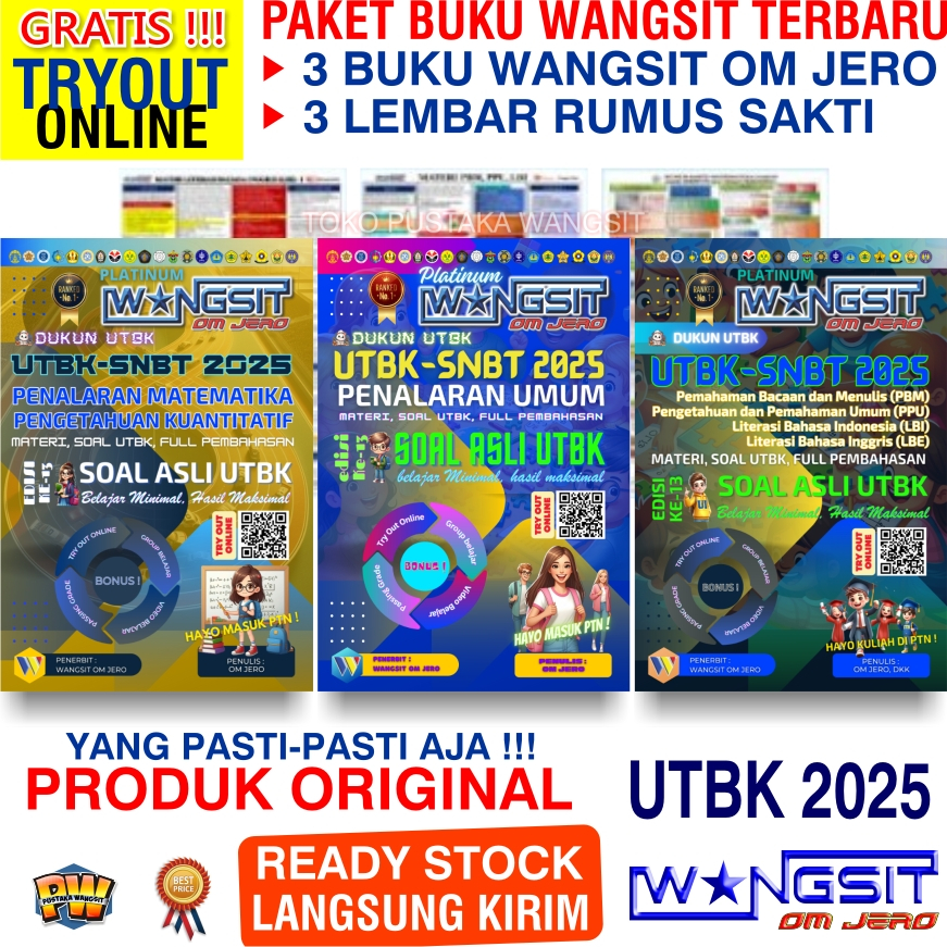 Jual Buku Wangsit UTBK SNBT TPS 2025 - Buku Wangsit OM JERO UTBK SNBT PAKET TPS PLATINUM 2025 ...