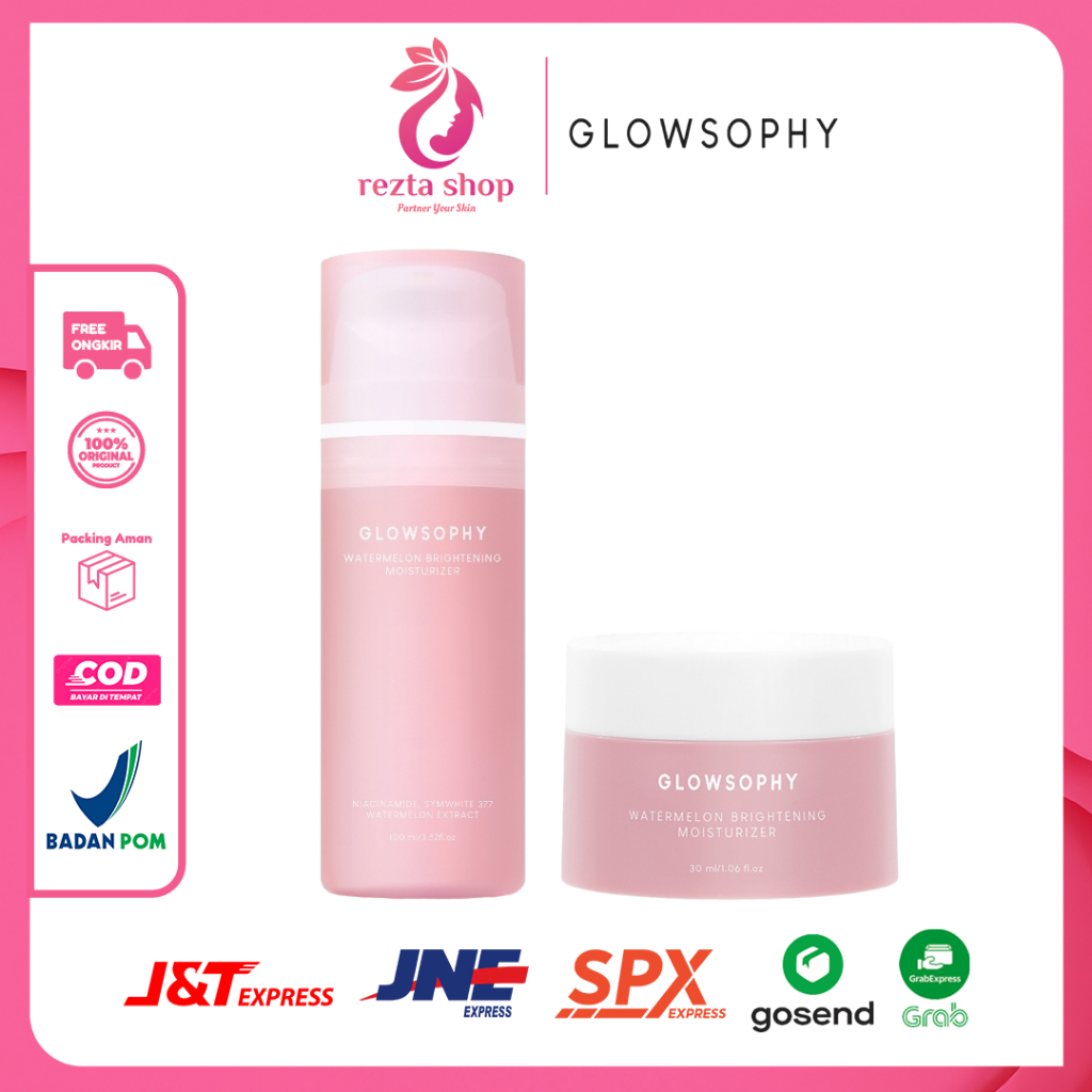 Jual GLOWSOPHY Watermelon Brightening Moisturizer | Shopee Indonesia