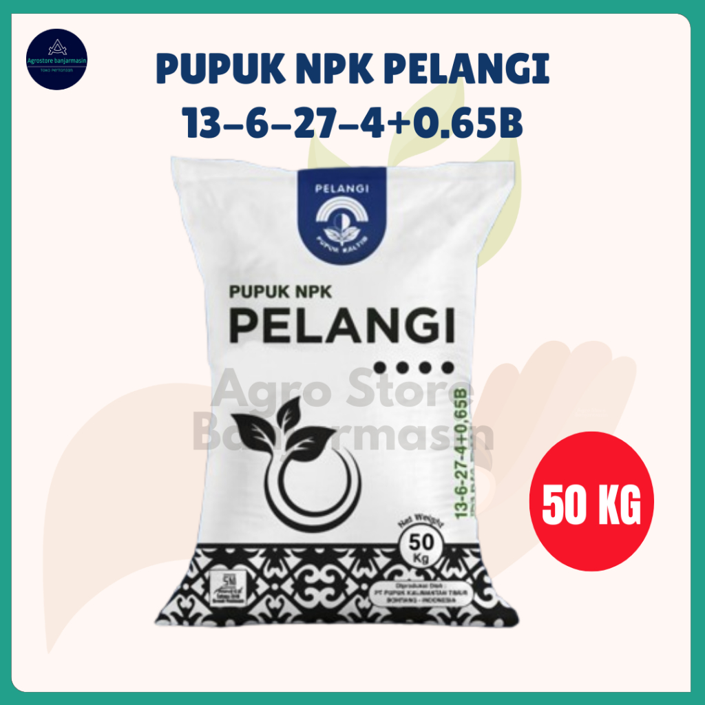 Jual Pupuk NPK 13 6 27 4 Pelangi kemasan 50Kg | Shopee Indonesia