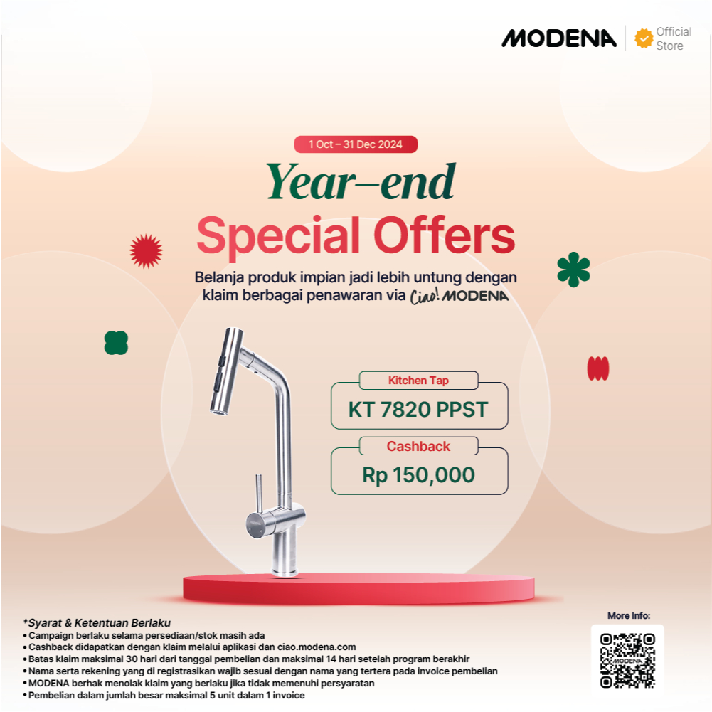 Jual MODENA Kitchen Tap - KT 7820 PPST | Shopee Indonesia