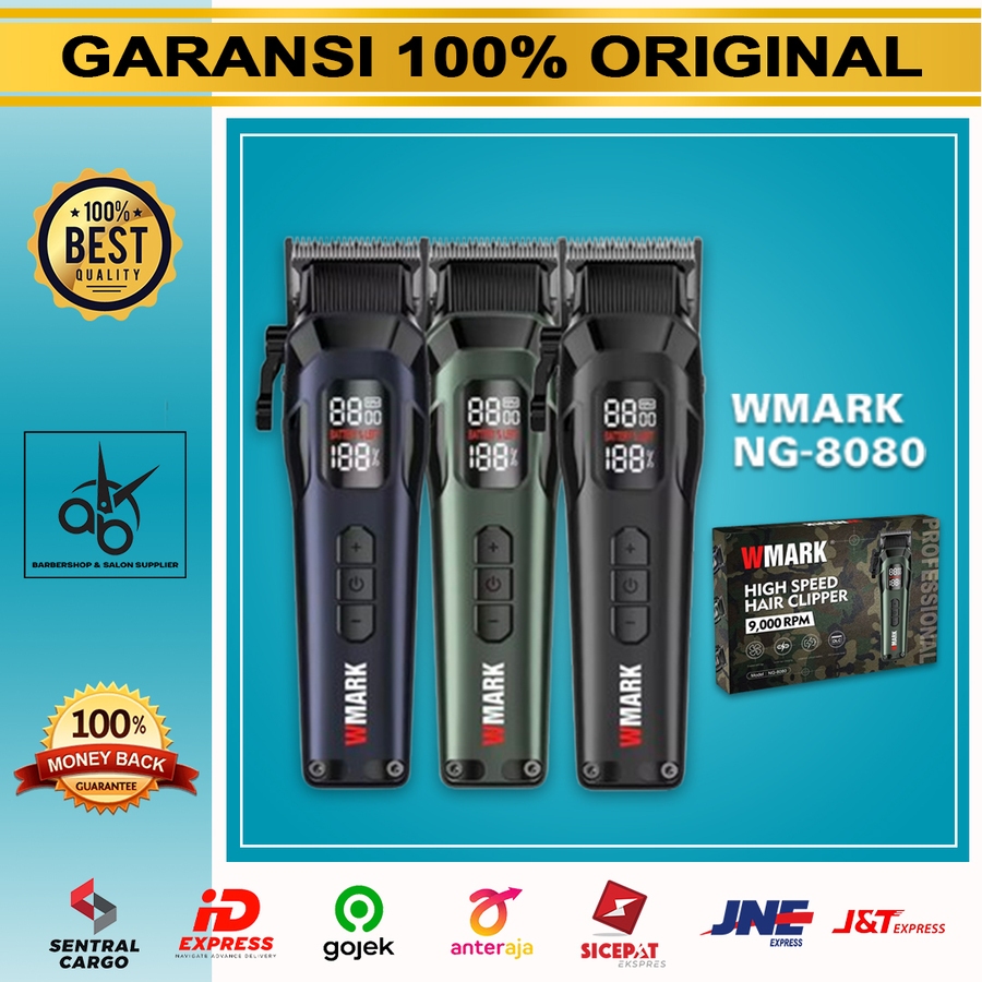 Jual Wmark NG 8080 Cordless Clipper Alat Cukur Barbershop dan Salon 9000 RPM | Shopee Indonesia