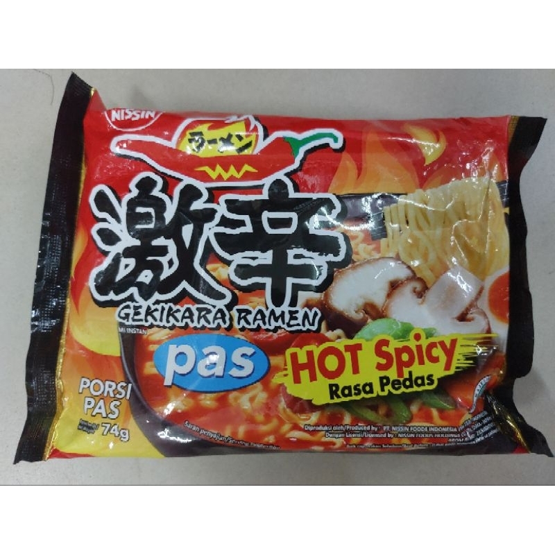 Jual KZ - nissin mie gegikara ramen PAS hot spicy rasa pedas 74g ...