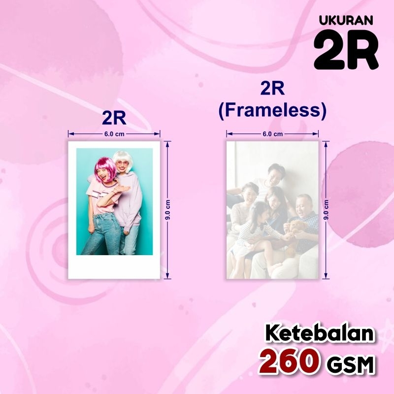 Jual CETAK FOTO POLAROID UK 2R MINIMAL ORDER 50 PCS | Shopee Indonesia