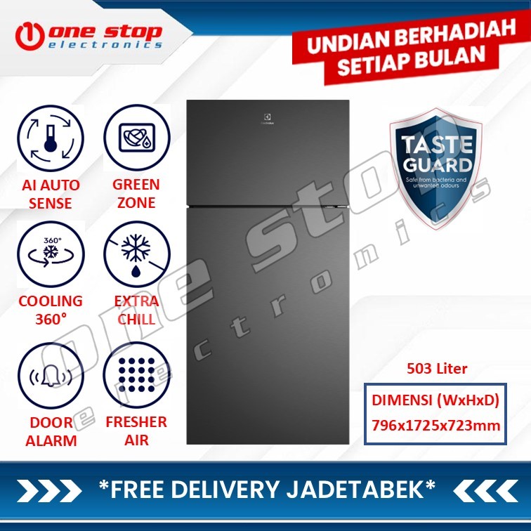Jual ELECTROLUX ETM5002C-B / ETM 5002C-B / ETM 5002 C-B Kulkas 2 Pintu ...