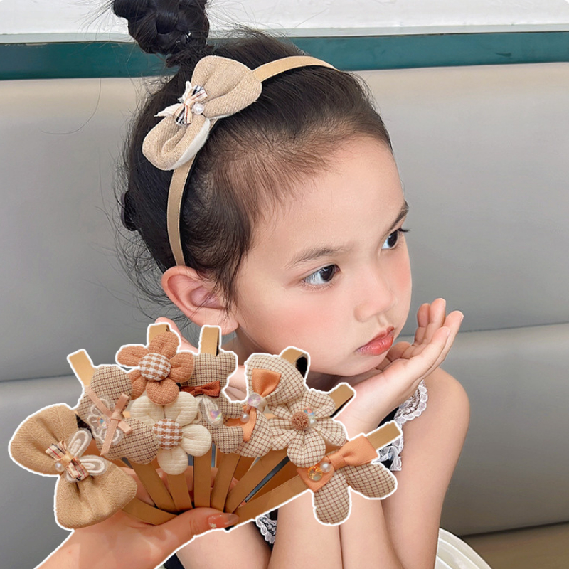Jual Bando Anak Perempuan Korea Karakter Motif Bunga Pita Beruang Bendo ...