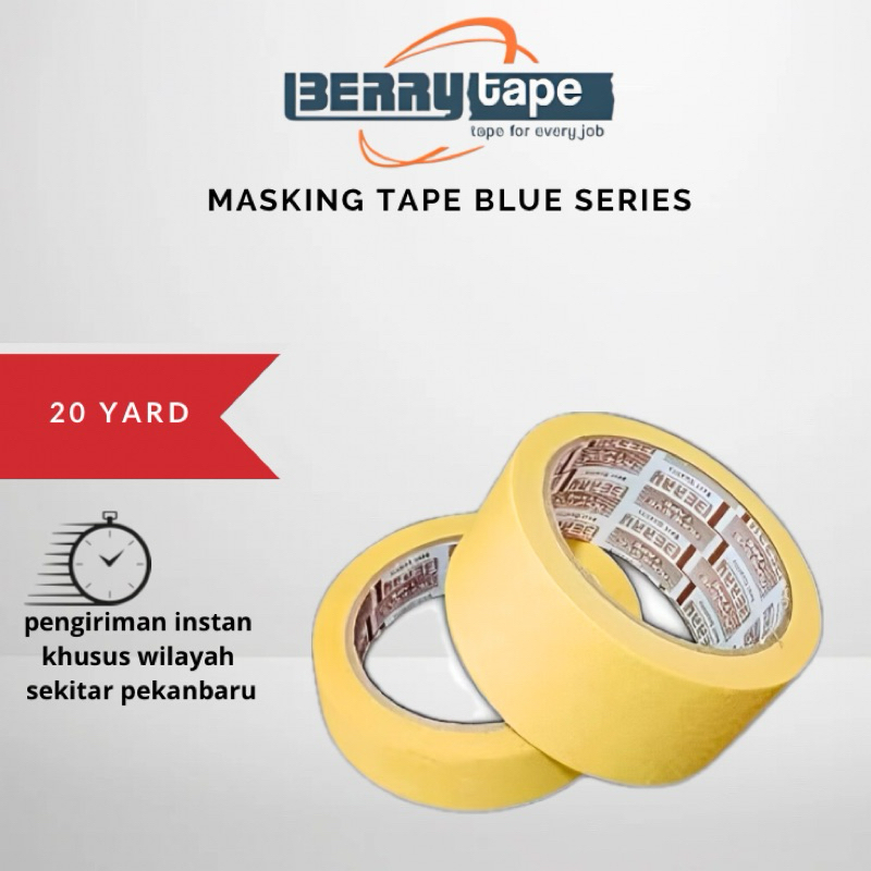 Jual MASKING TAPE - LAKBAN KERTAS BERRY BLUE SERIES TEBAL - LAKBAN ...