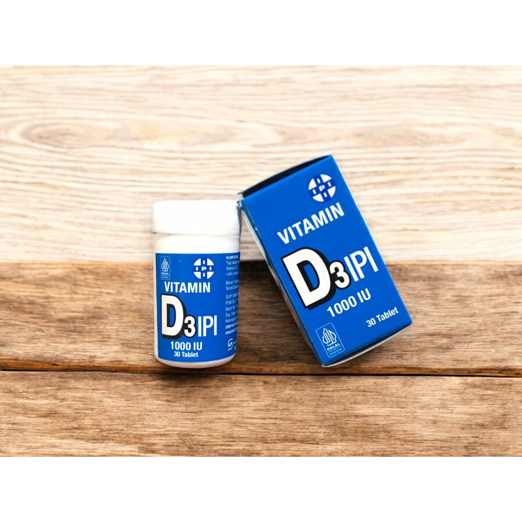 Jual Vitamin D3 Ipi 1000 IU Isi 30 Tablet | Shopee Indonesia