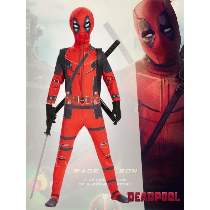 Jual Deadpool custom dress cosplay baju kostum acara halloween ...