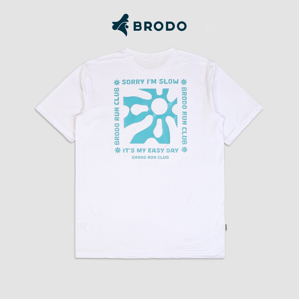 Jual BRODO - I'm Slow Active Jersey Running White | Shopee Indonesia