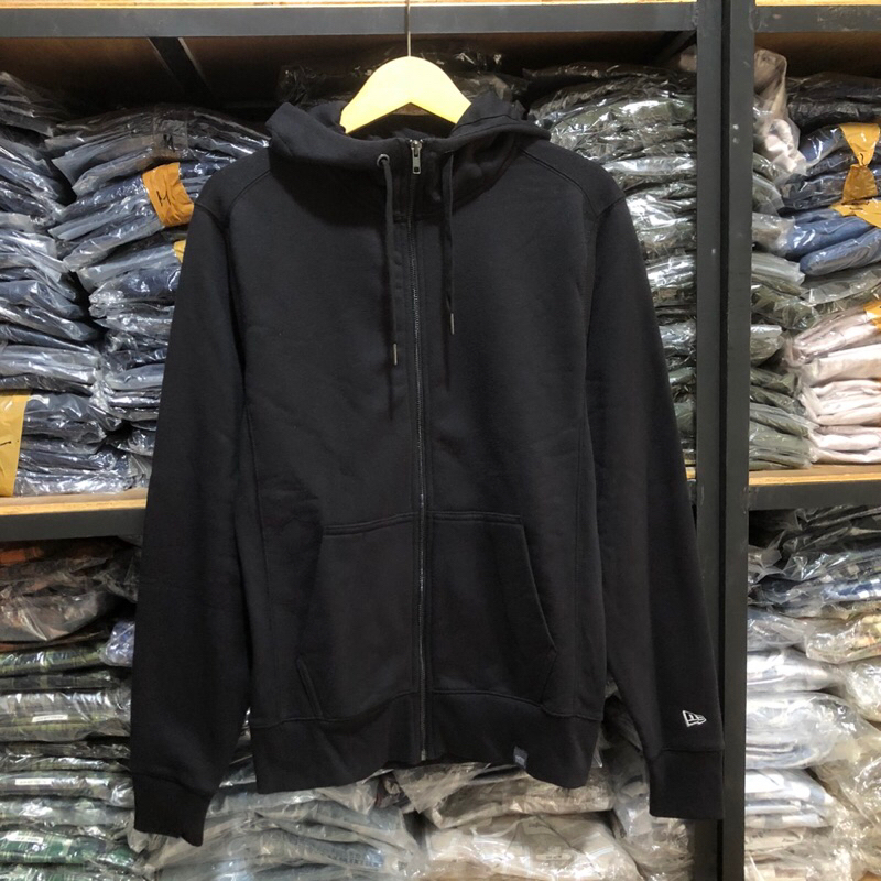Jual ZIPPER HOODIE NEWERA HITAM | Shopee Indonesia