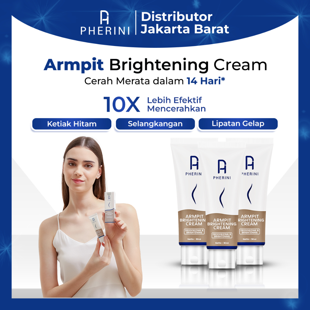 Jual PHERINI Armpit Brightening Cream Pemutih Pencerah Ketiak dan Selangkangan Ampuh Brightening ...