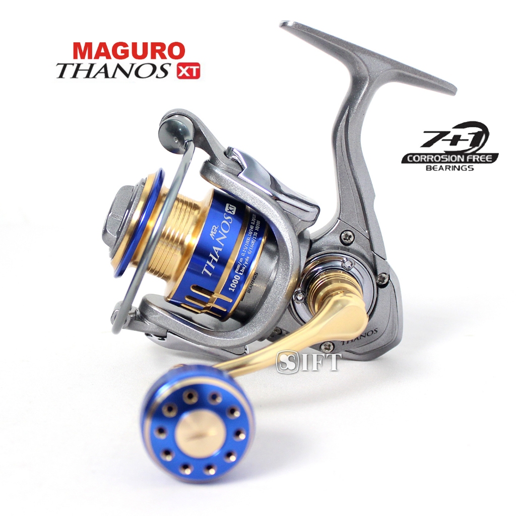 Jual Reel MAGURO THANOS XT Power Handle | 1000 2000 3000 4000 5000 6000 8000 7+1 BB IFT | Shopee ...
