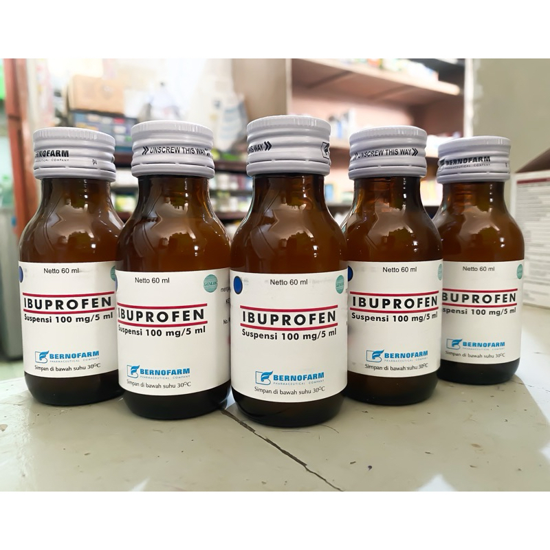 Jual IBUPROFEN BERNOFARM 100 MG/5 ML SUSPENSI 60 ML | Shopee Indonesia
