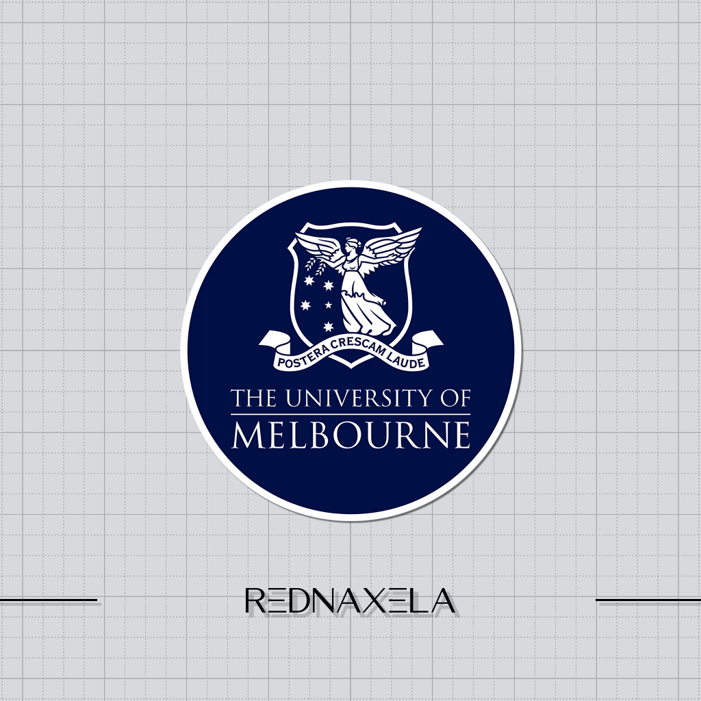 Jual Stiker Vinyl Melbourne University Round Logo Stiker Koper Outdoor ...