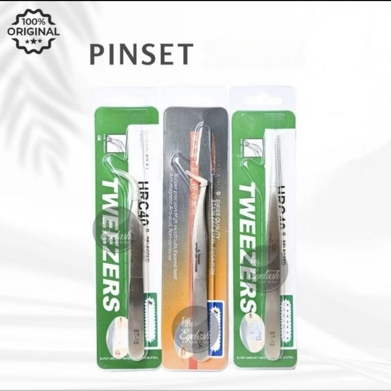 Jual PINSET / TWEEZER ORIGINAL for EYELASH EXTENSION , SAMBUNG BULU ...