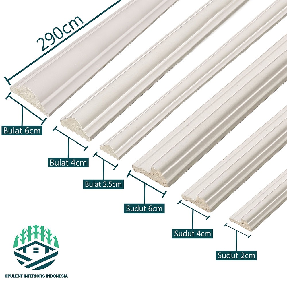 Jual LIST MOULDING wallmoulding bahan pvc anti air anti rayap panjang ...