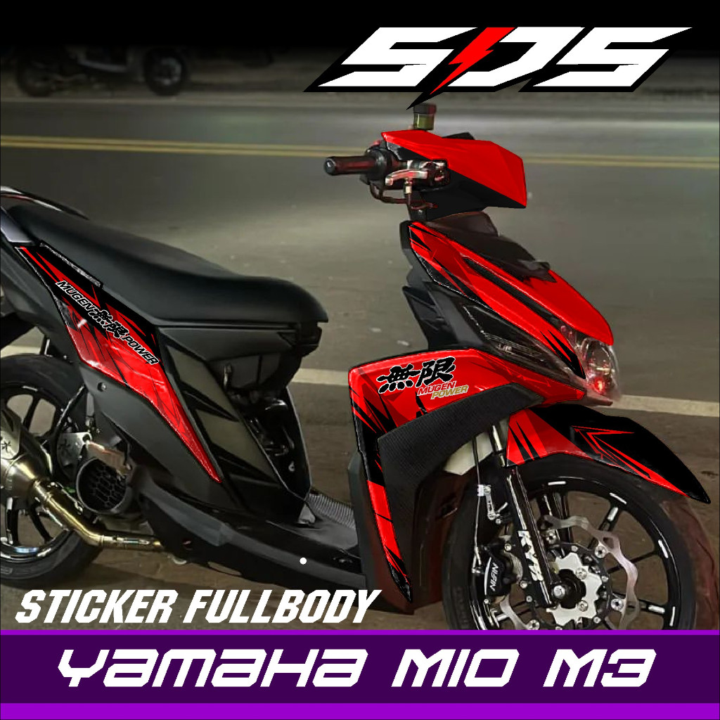 Jual (COD) TERBARU Decal Stiker Mio M3 125 - Mio Z Full Body Stiker Mio ...