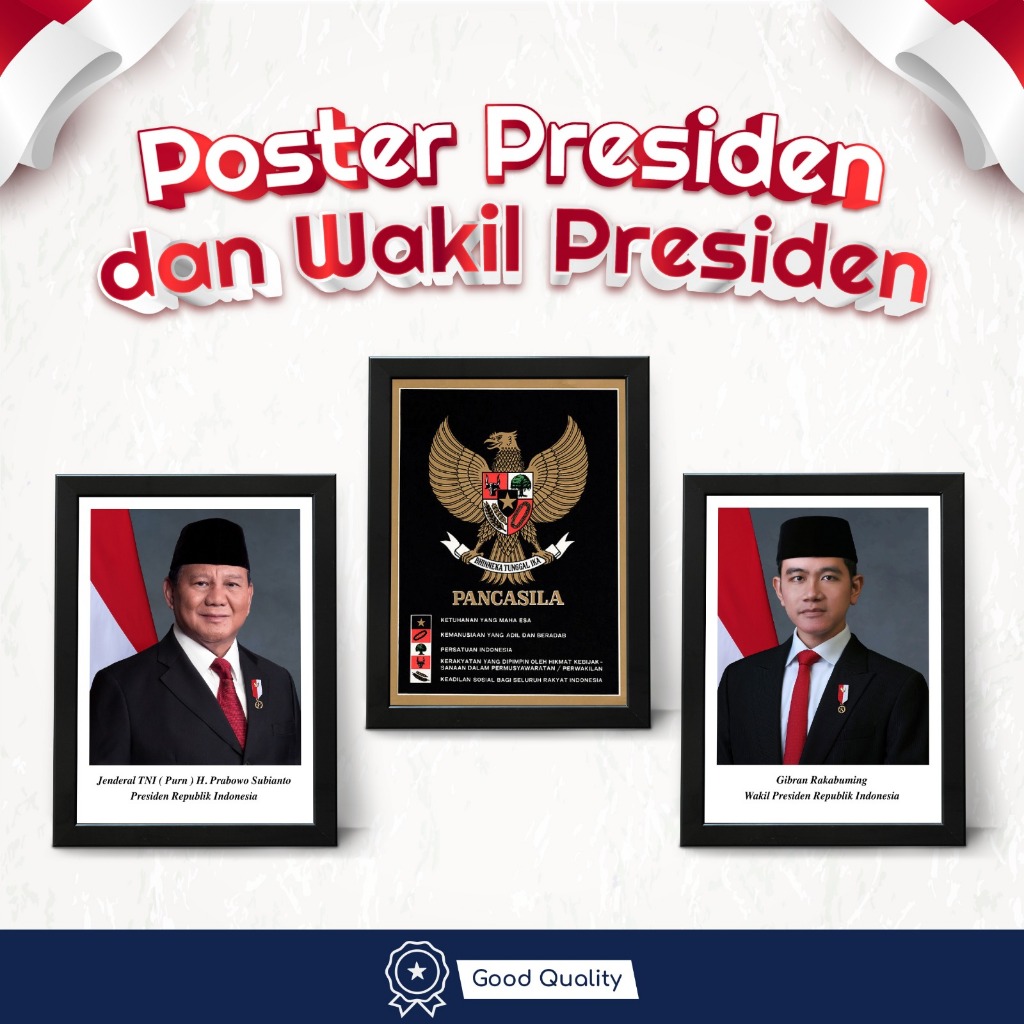 Jual Adiograf - Cetak Poster / Foto Presiden dan Wakil Presiden RI ...