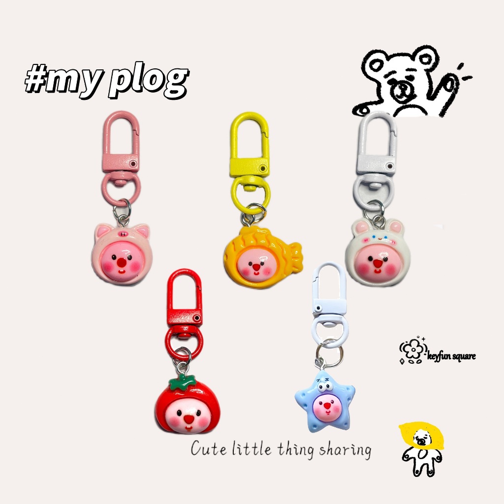 Jual Gantungan Kunci Keychain Loopy Keychain Perhiasan Tas Untuk ...