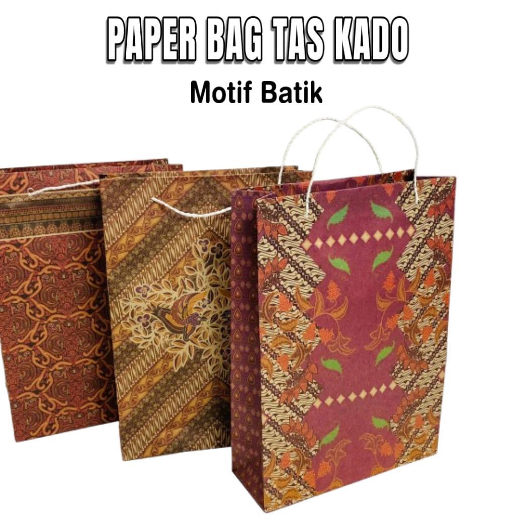 Jual HD Paper Bag Kertas Motif Batik Ukuran 30x40x10cm / Paper Bag ...